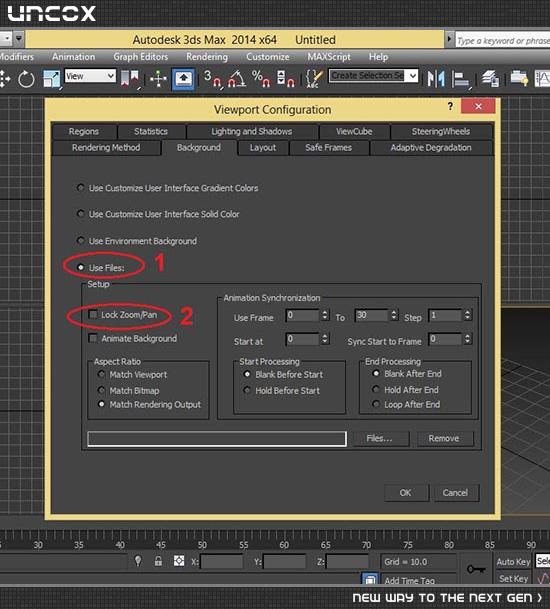 حذف شدن گزینه ی Lock Zoom/pan از پنجره ی Viewport Background